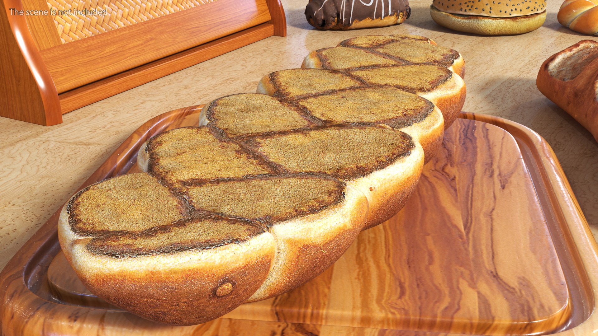 Braided Egg Bread 3D Model - TurboSquid 2134072