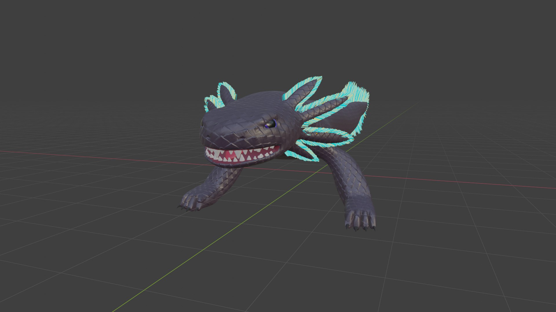 Axolotl Dragon 3D Model - TurboSquid 1887859
