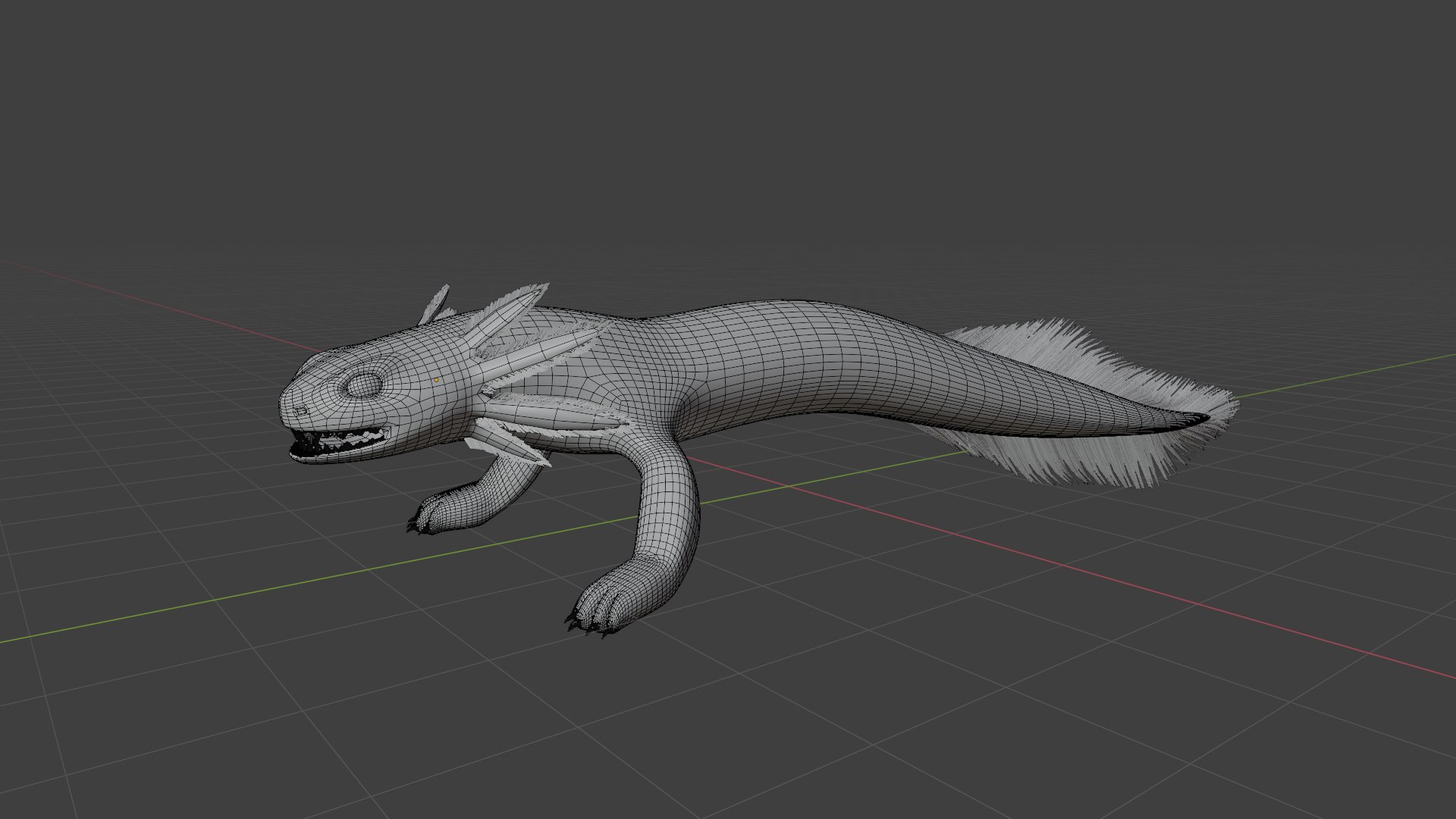 Axolotl Dragon 3D Model - TurboSquid 1887859