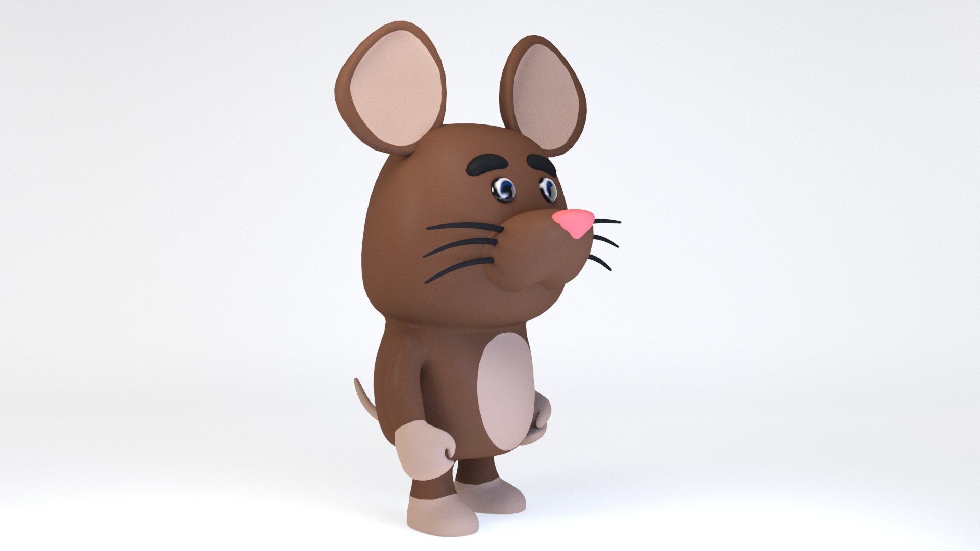3D Cartoonish Humanoid Rat Character Model - TurboSquid 2251547