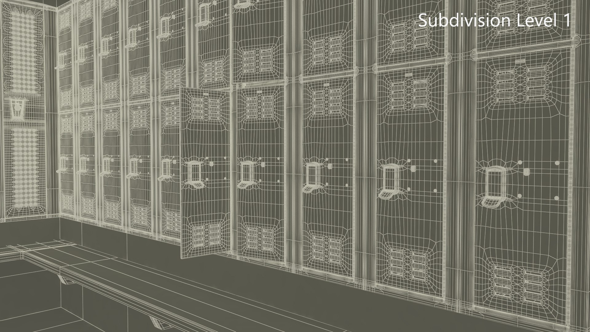 3D Metal Locker Room Red Model - TurboSquid 2230739