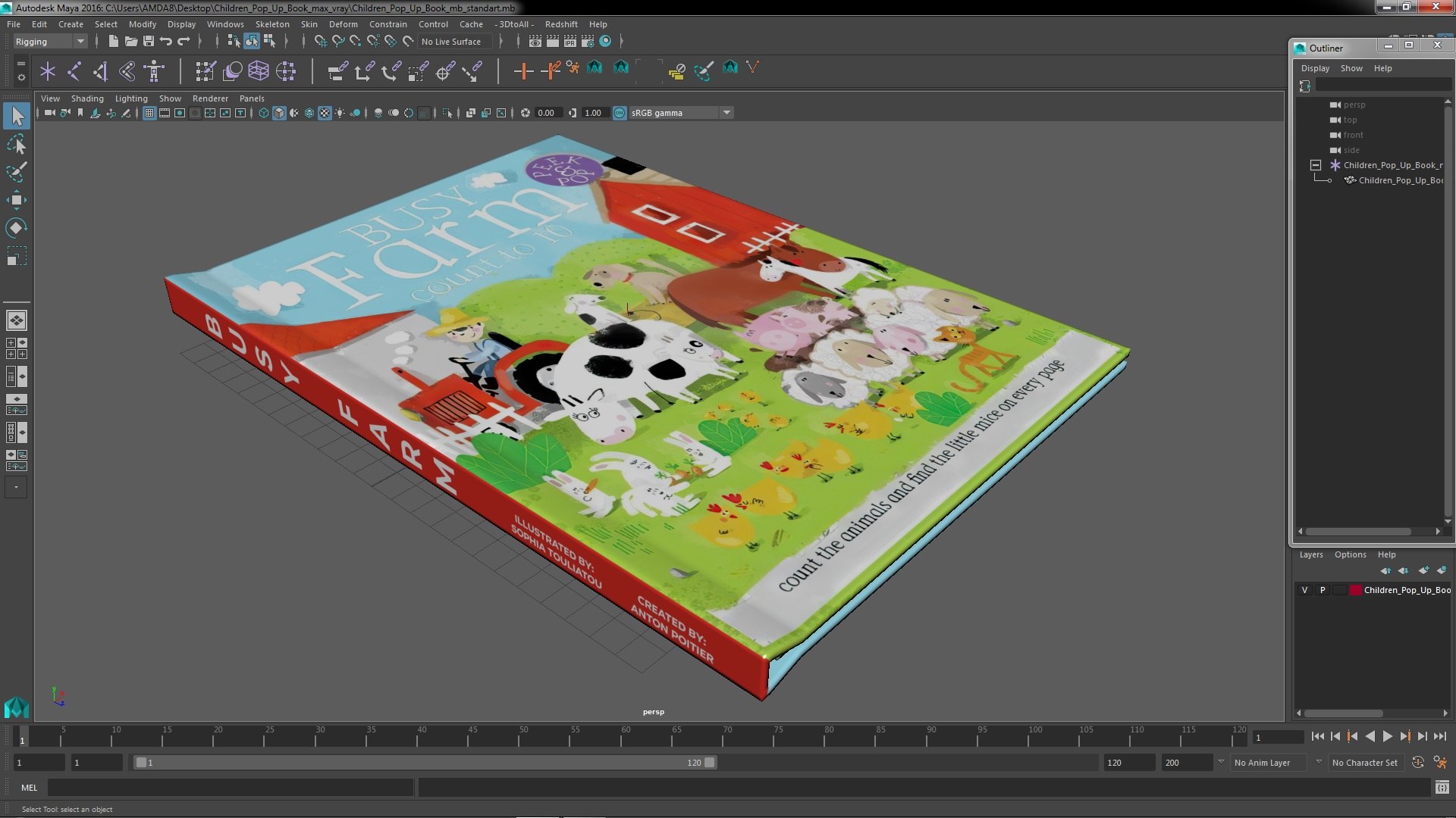 3D Children Pop Up Book Model - TurboSquid 2120469