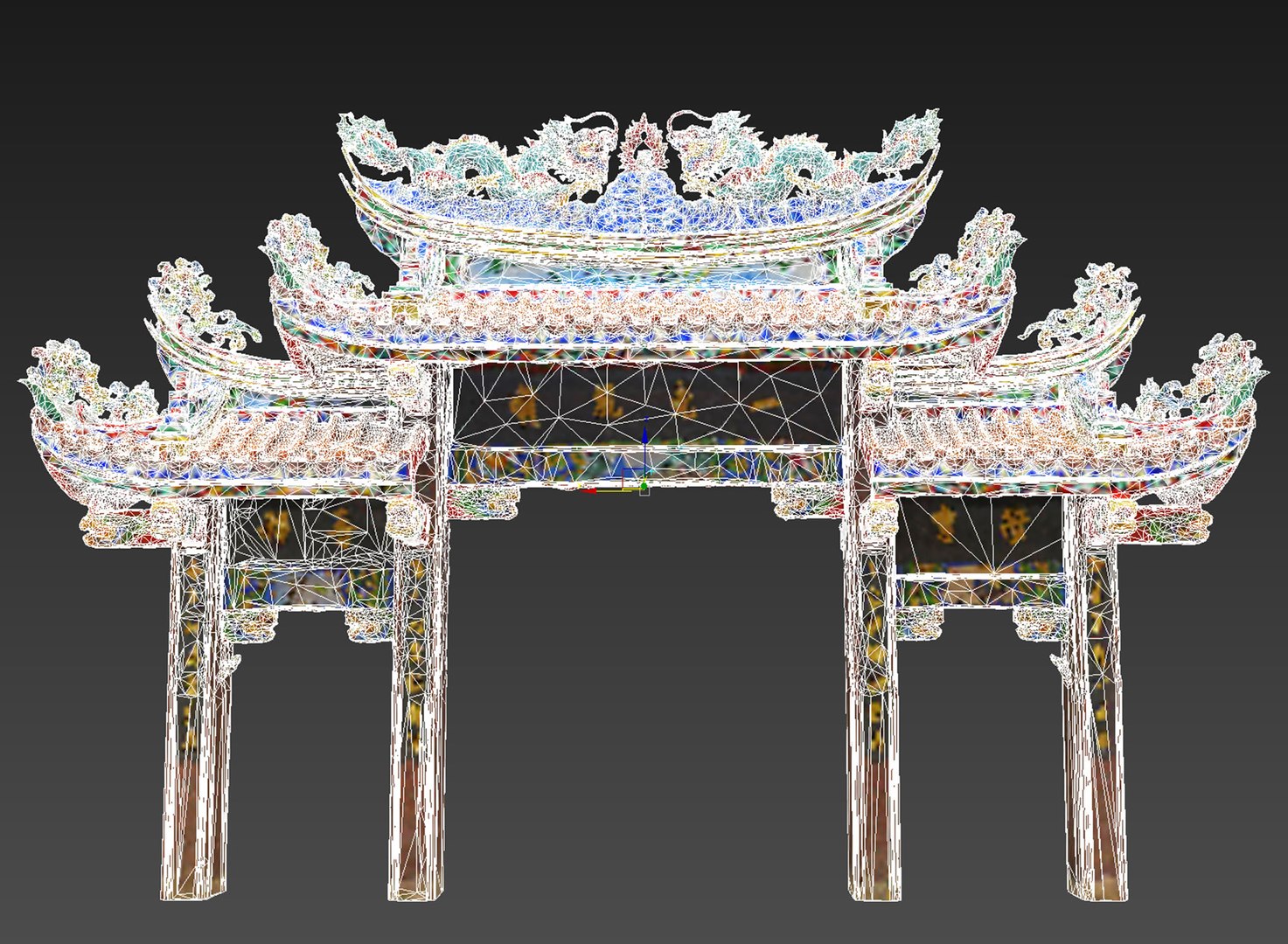 Thailand temple gate 3D - TurboSquid 1463353