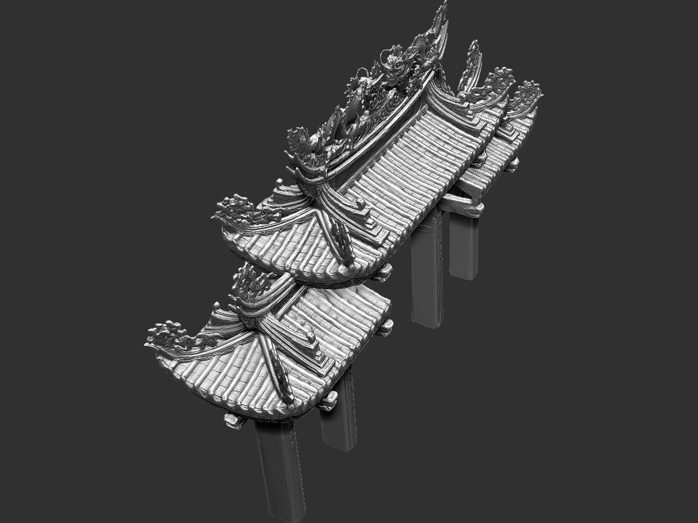 Thailand temple gate 3D - TurboSquid 1463353