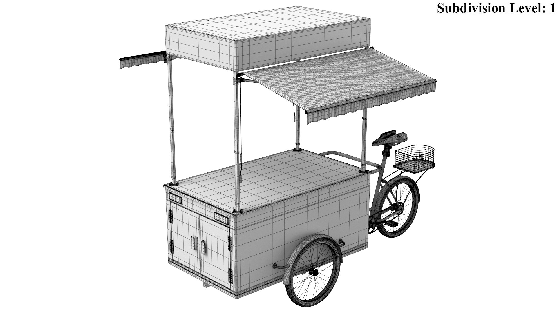 3D Full Detailed Candy Cart model - TurboSquid 1990675
