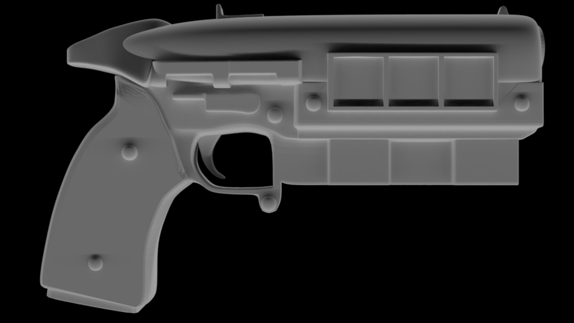 3D Pistol Fallout - TurboSquid 1382057