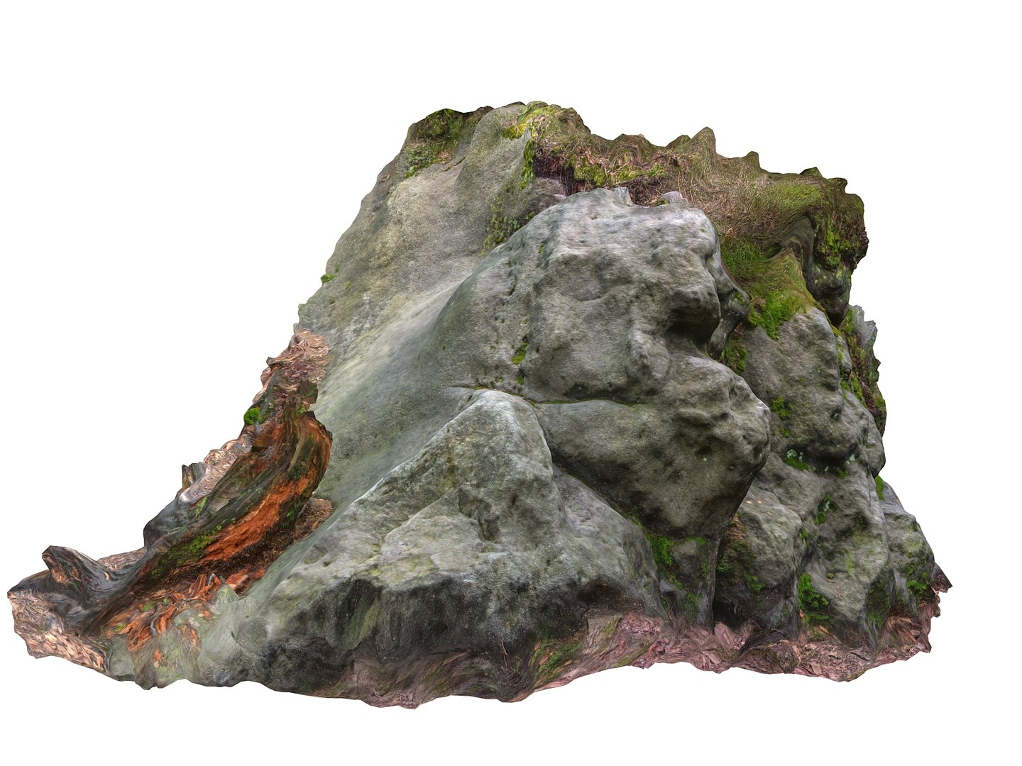 Forest Rock Cliff 16k 3D - TurboSquid 1176759