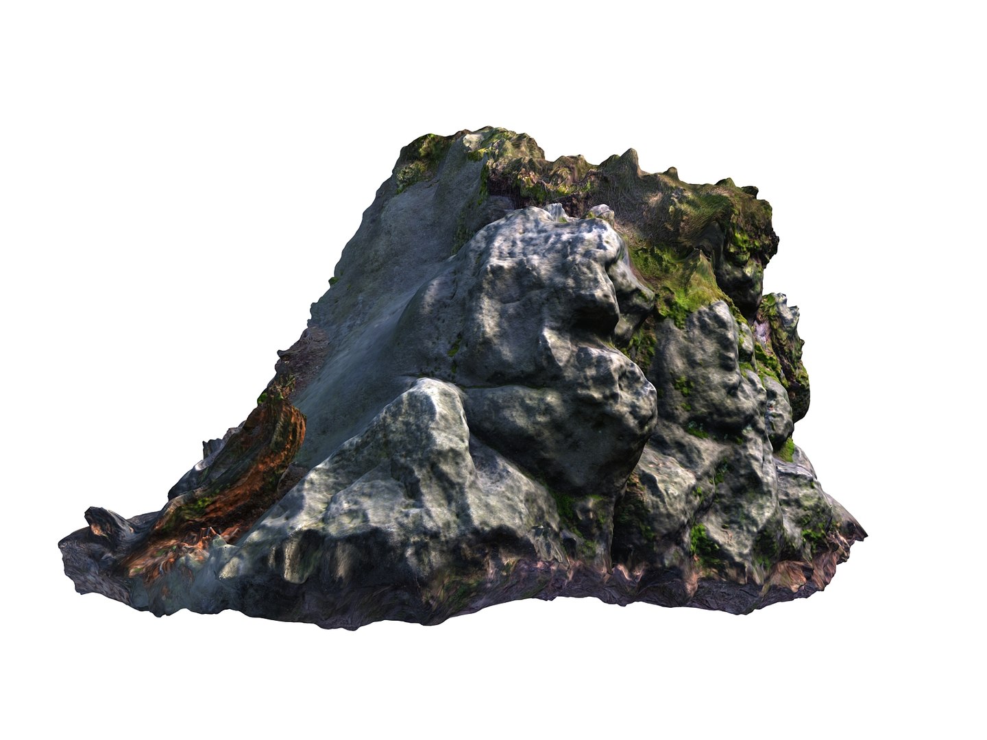 Forest Rock Cliff 16k 3D - TurboSquid 1176759