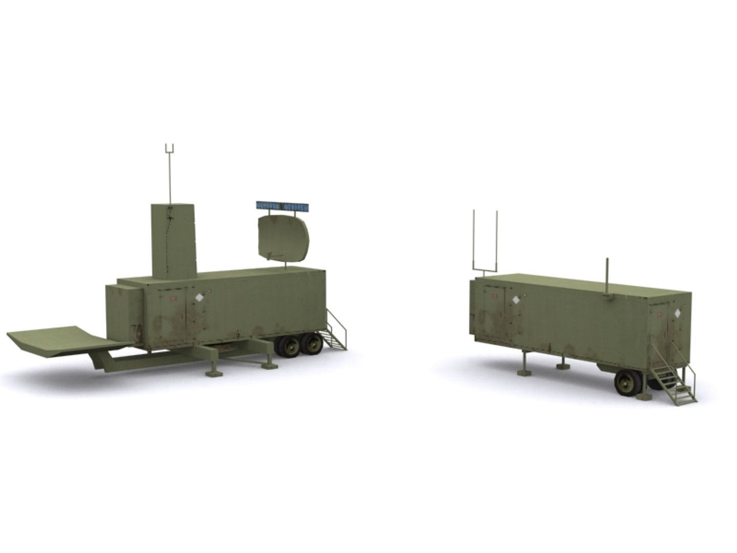 Military Radar 3d Model