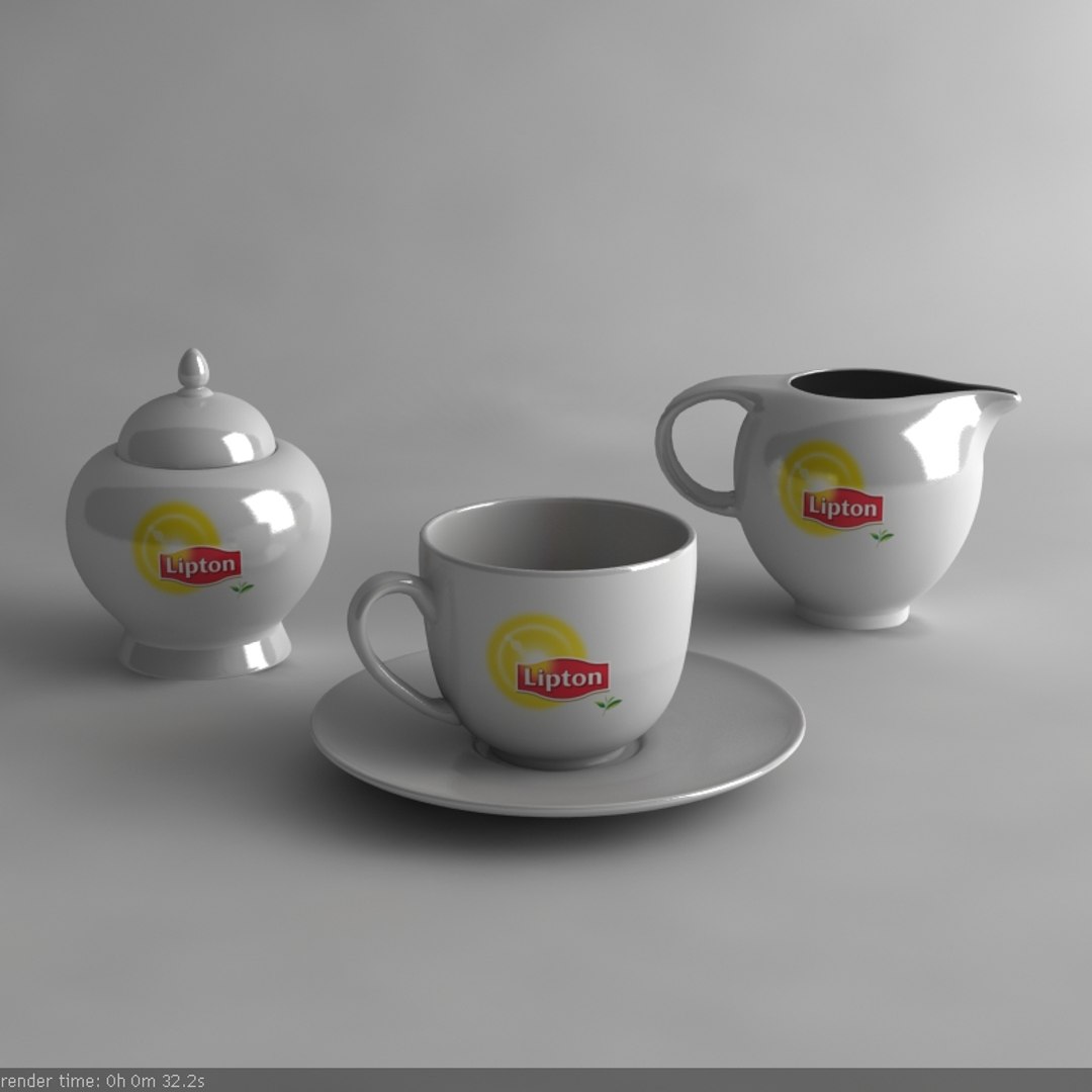 Tea Set 3d Max