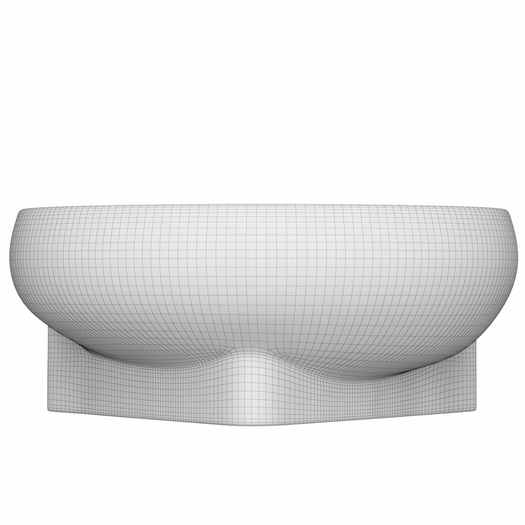 Wall Hung Oval Shape 3D Model - TurboSquid 1694240