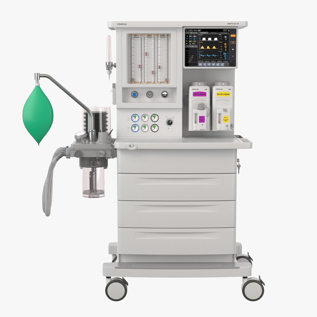 Anesthesia machine WATO EX353Dモデル - TurboSquid 1996860