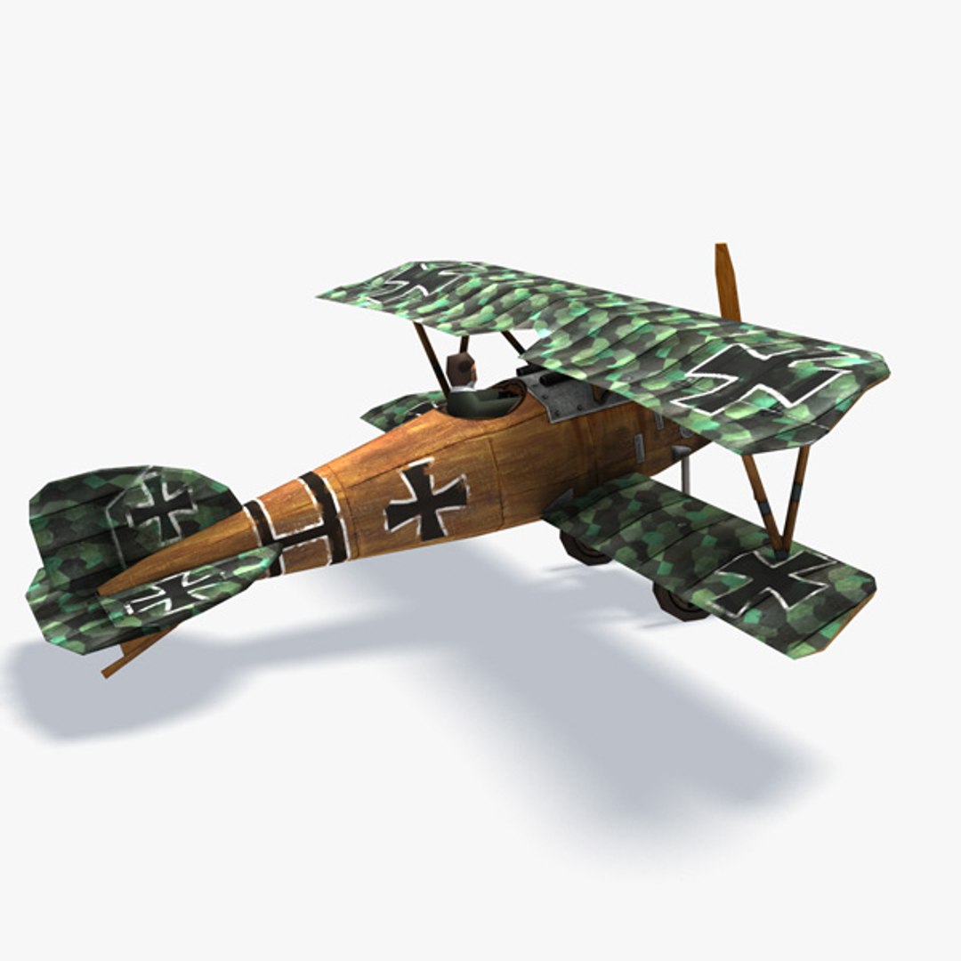 Albatros D Iii Biplane 3d Model