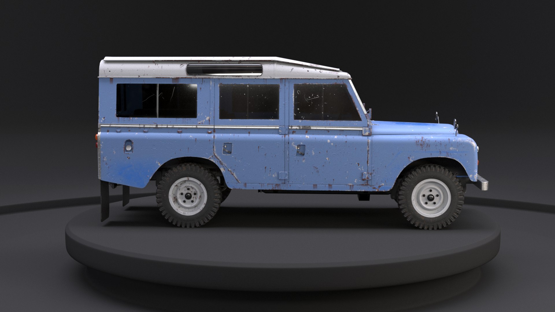 Land Rover Series III Rusted 3D Model - TurboSquid 2101636