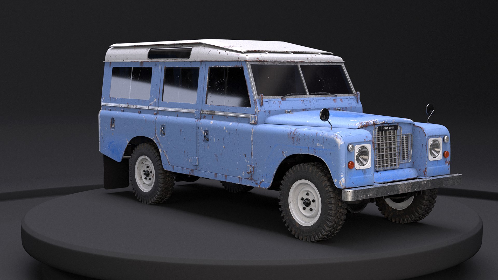 Land Rover Series III Rusted 3D model - TurboSquid 2101636