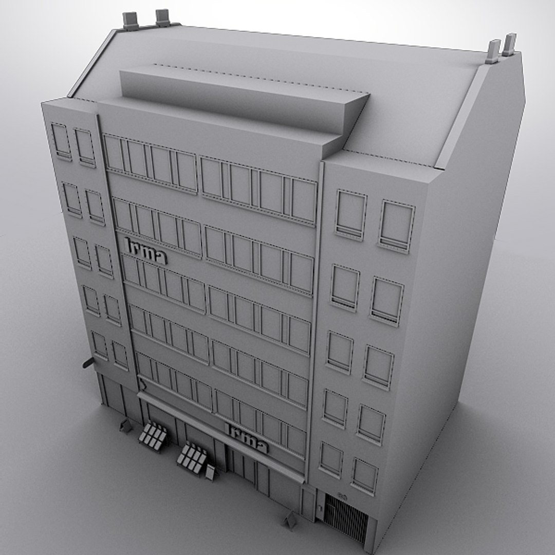 3d Photorealistic Copenhagen Supermarket Building Model