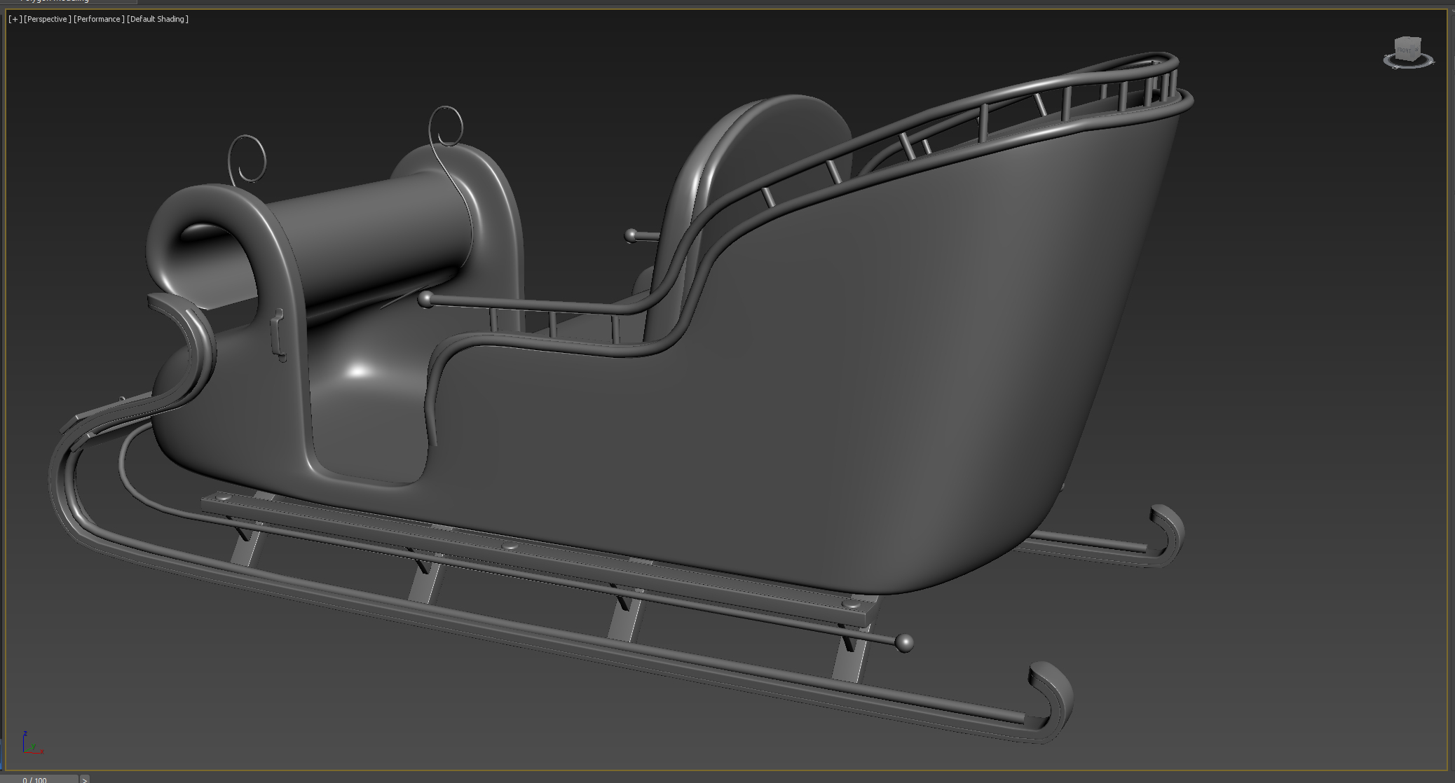 Santa Sleigh 3D model - TurboSquid 1779199