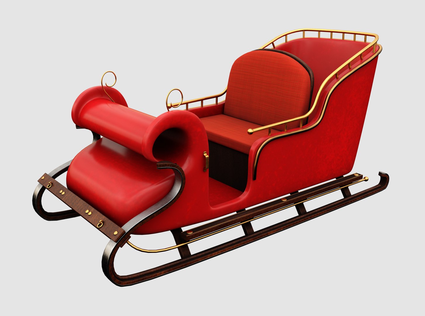 Santa Sleigh 3D Model - TurboSquid 1779199