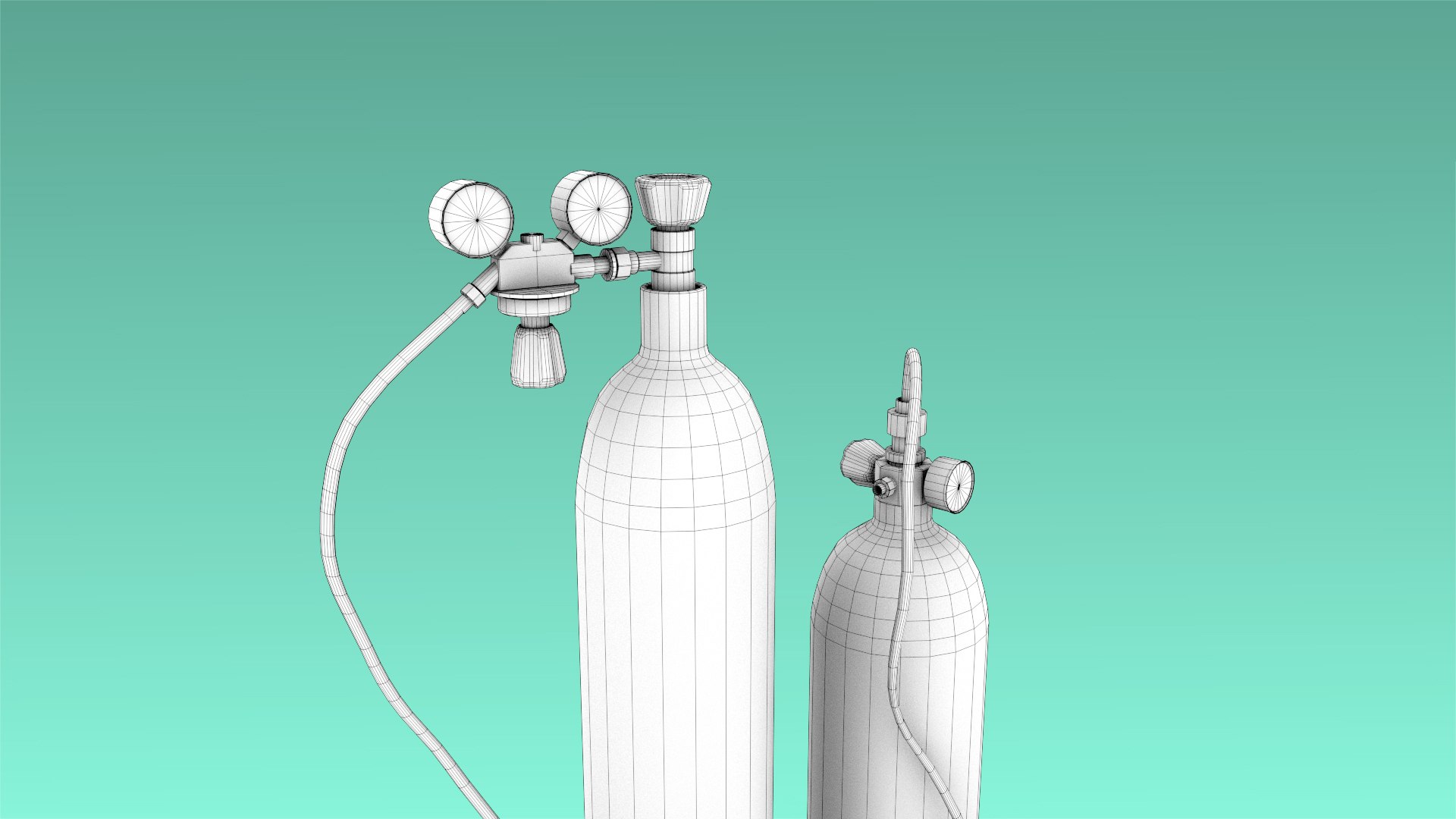 3D model low-poly welding tank - TurboSquid 1630012