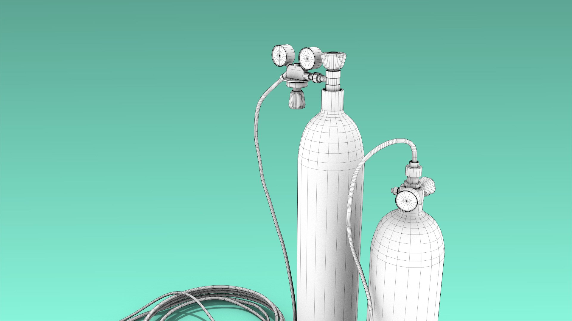 3D model low-poly welding tank - TurboSquid 1630012