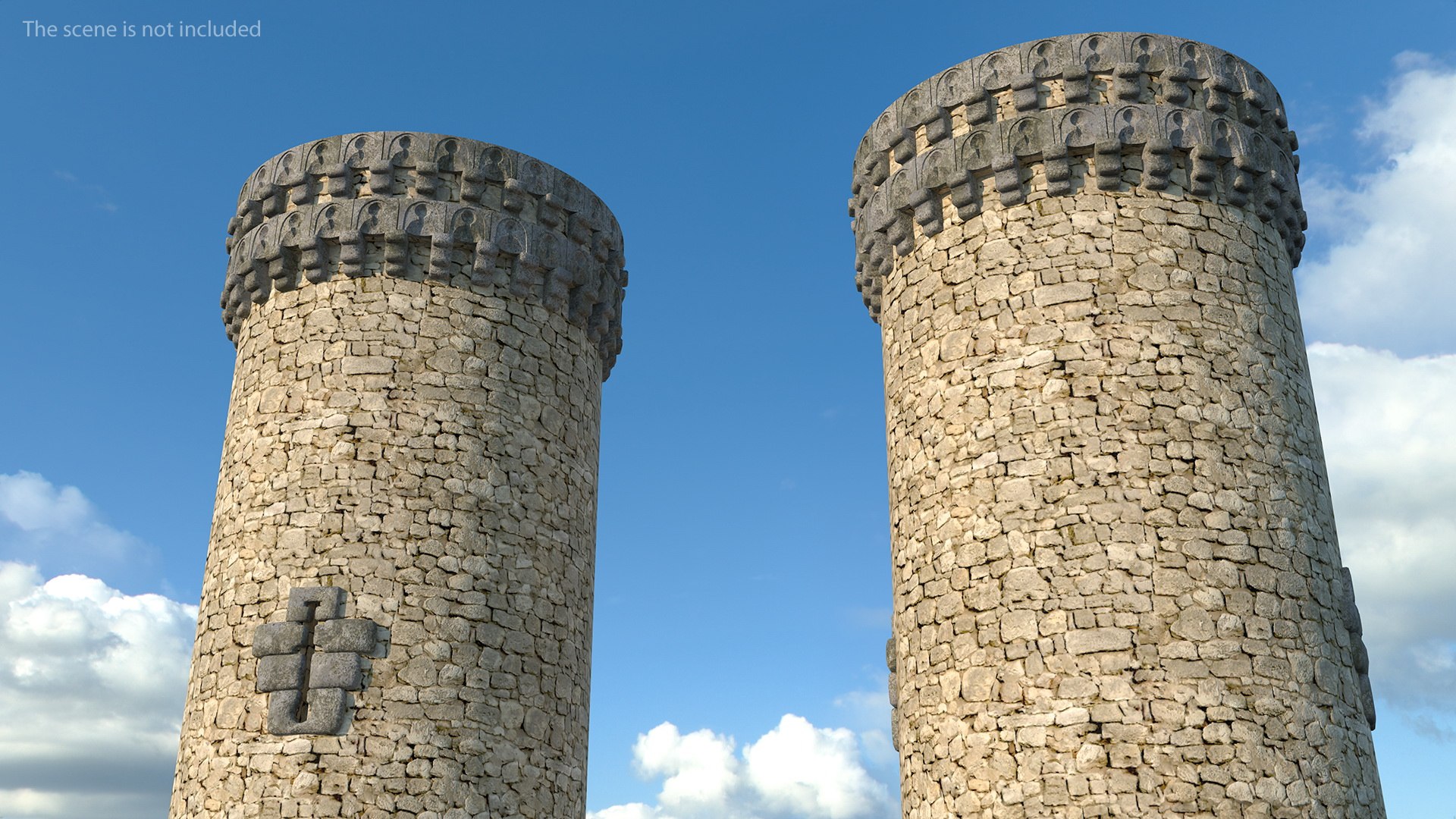 Small medieval castle tower architecture 3D - TurboSquid 1474161