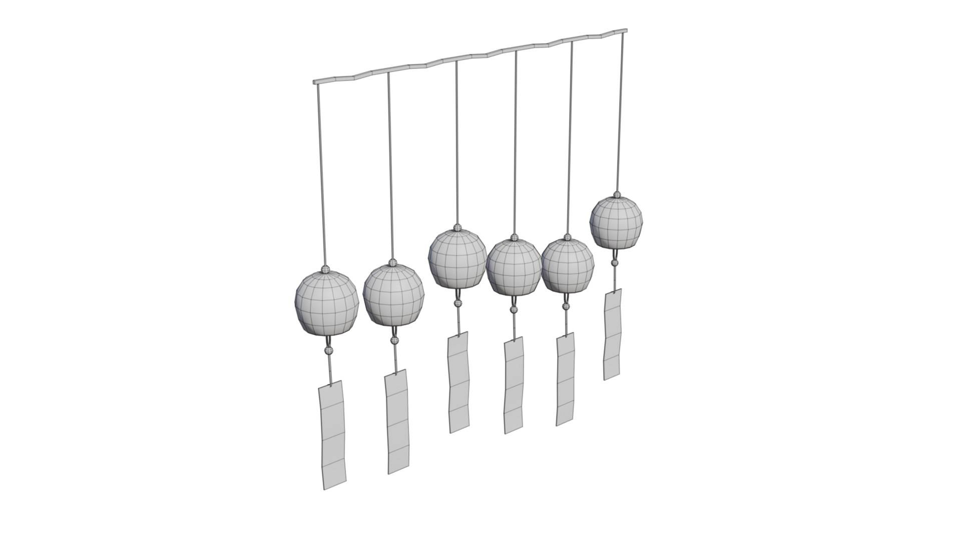 Furin Wind Chimes 3D Model - TurboSquid 2222430