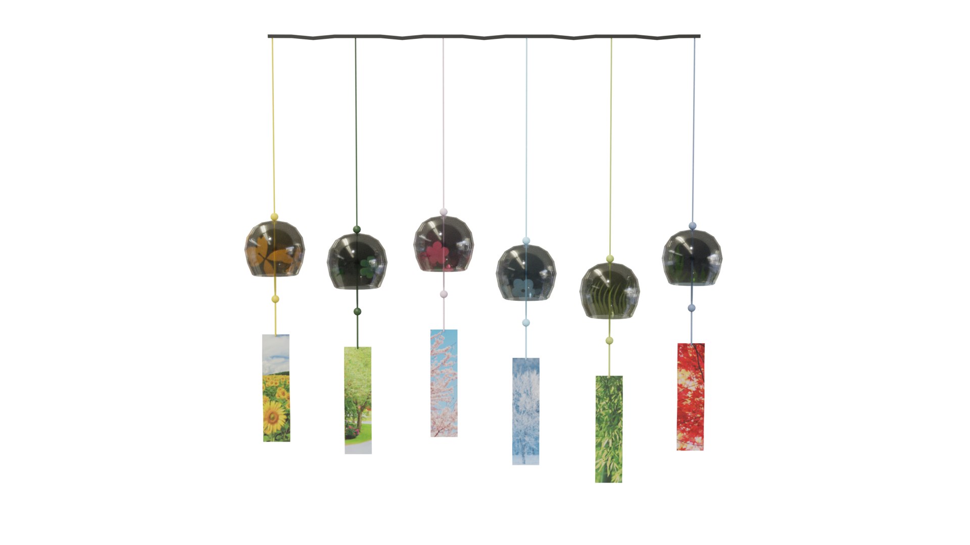 Furin Wind Chimes 3D Model - TurboSquid 2222430