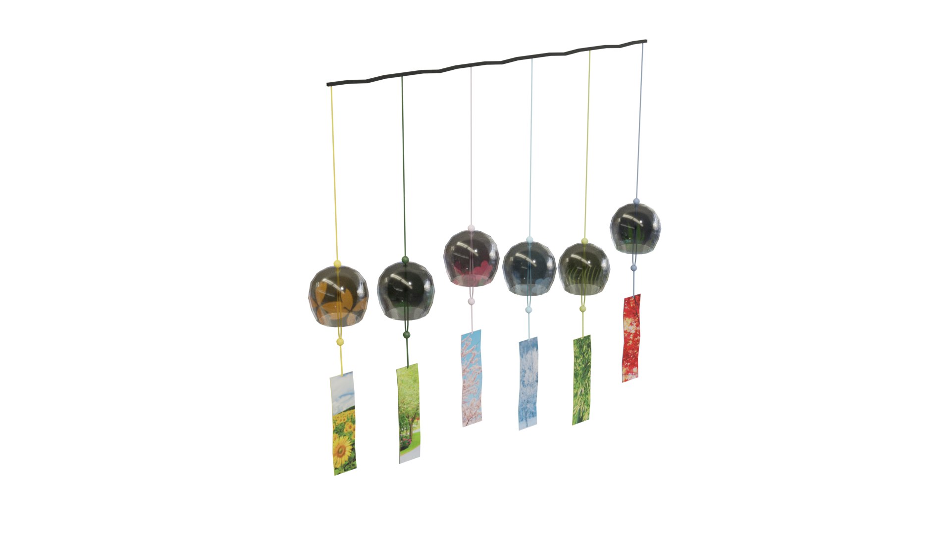 Furin Wind Chimes 3D Model - TurboSquid 2222430