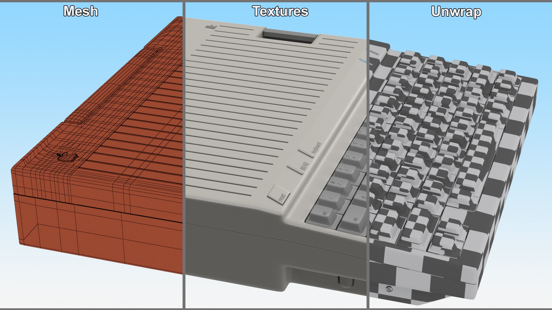 3D Vintage Apple Computer IIc Model - TurboSquid 2198751
