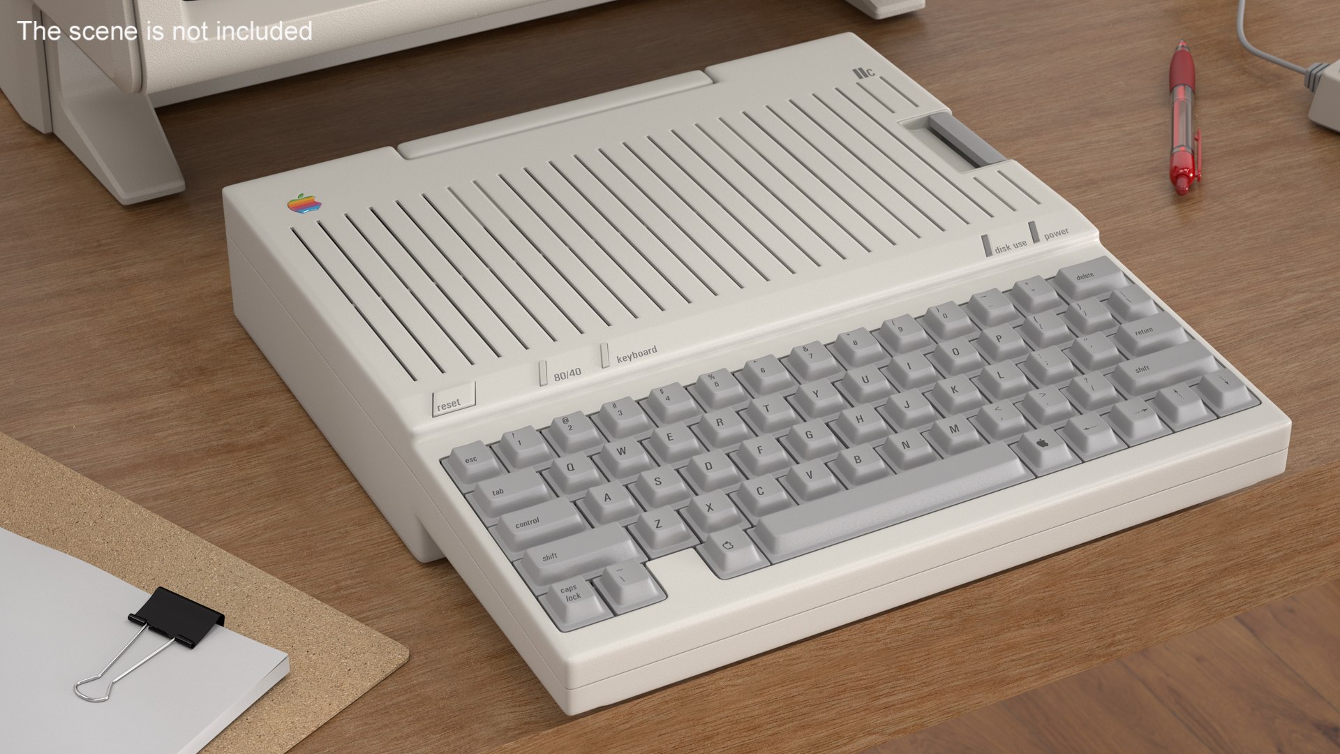 3D Vintage Apple Computer IIc Model - TurboSquid 2198751