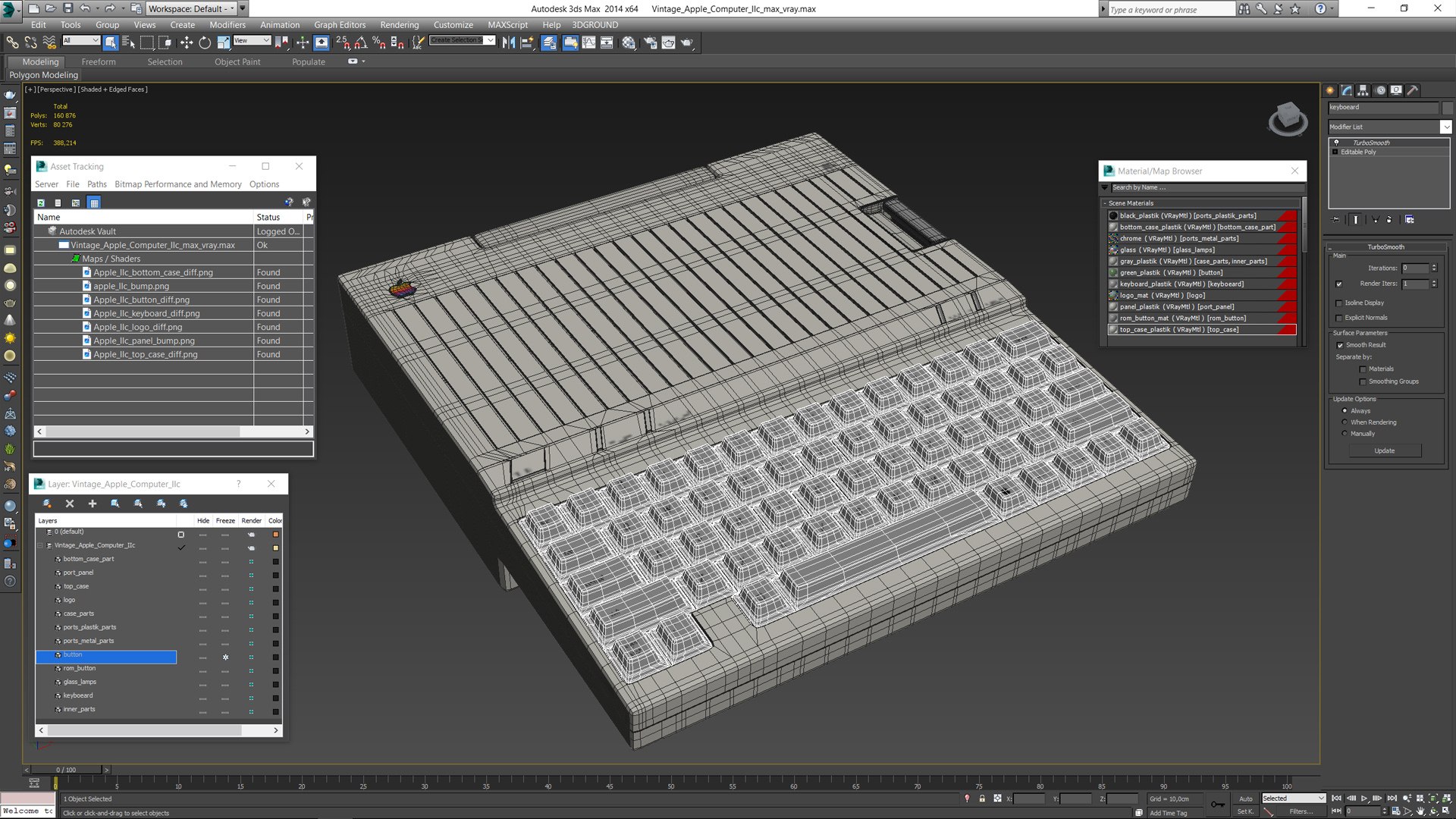 3D Vintage Apple Computer IIc Model - TurboSquid 2198751