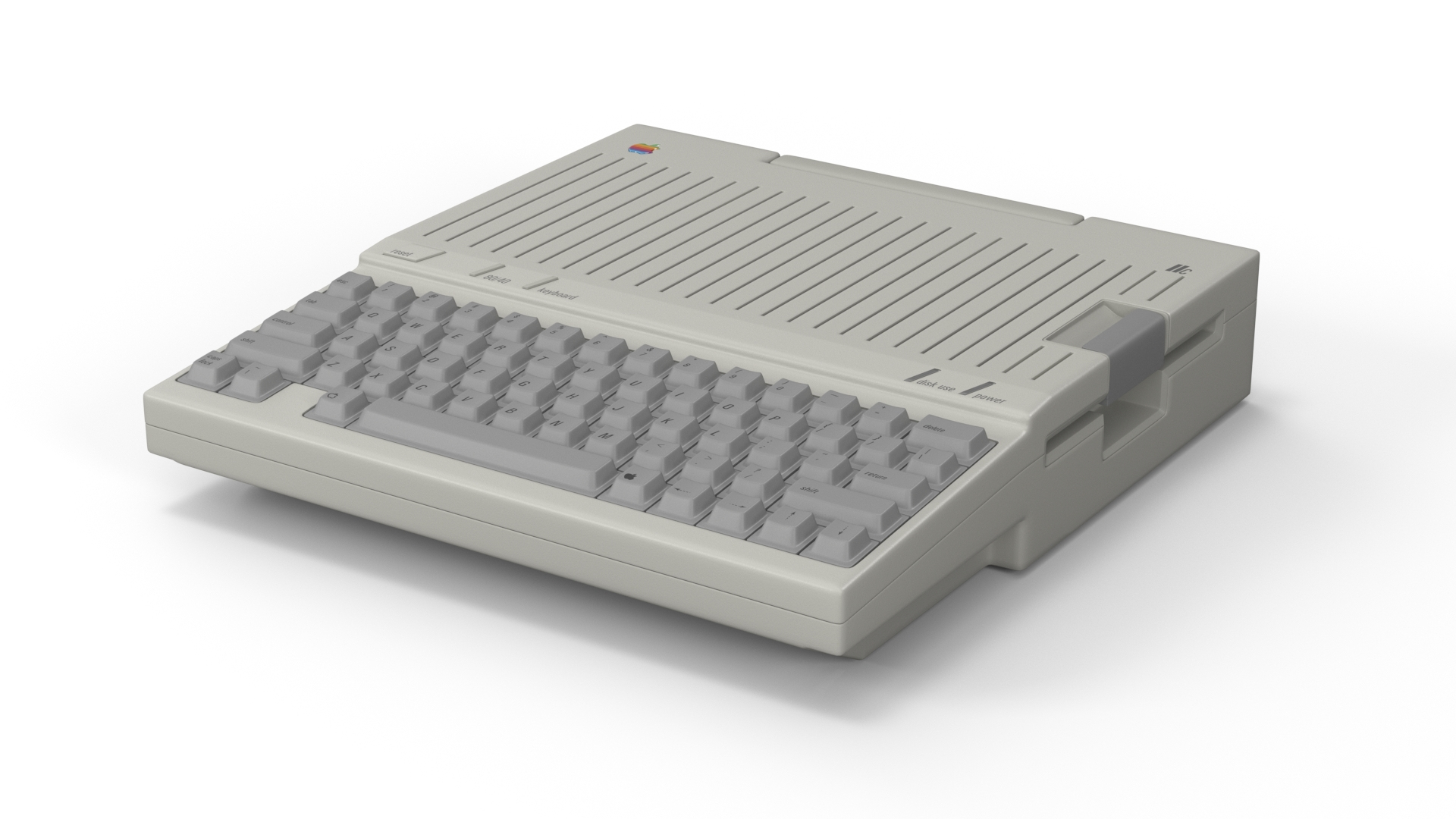 3D Vintage Apple Computer IIc Model - TurboSquid 2198751