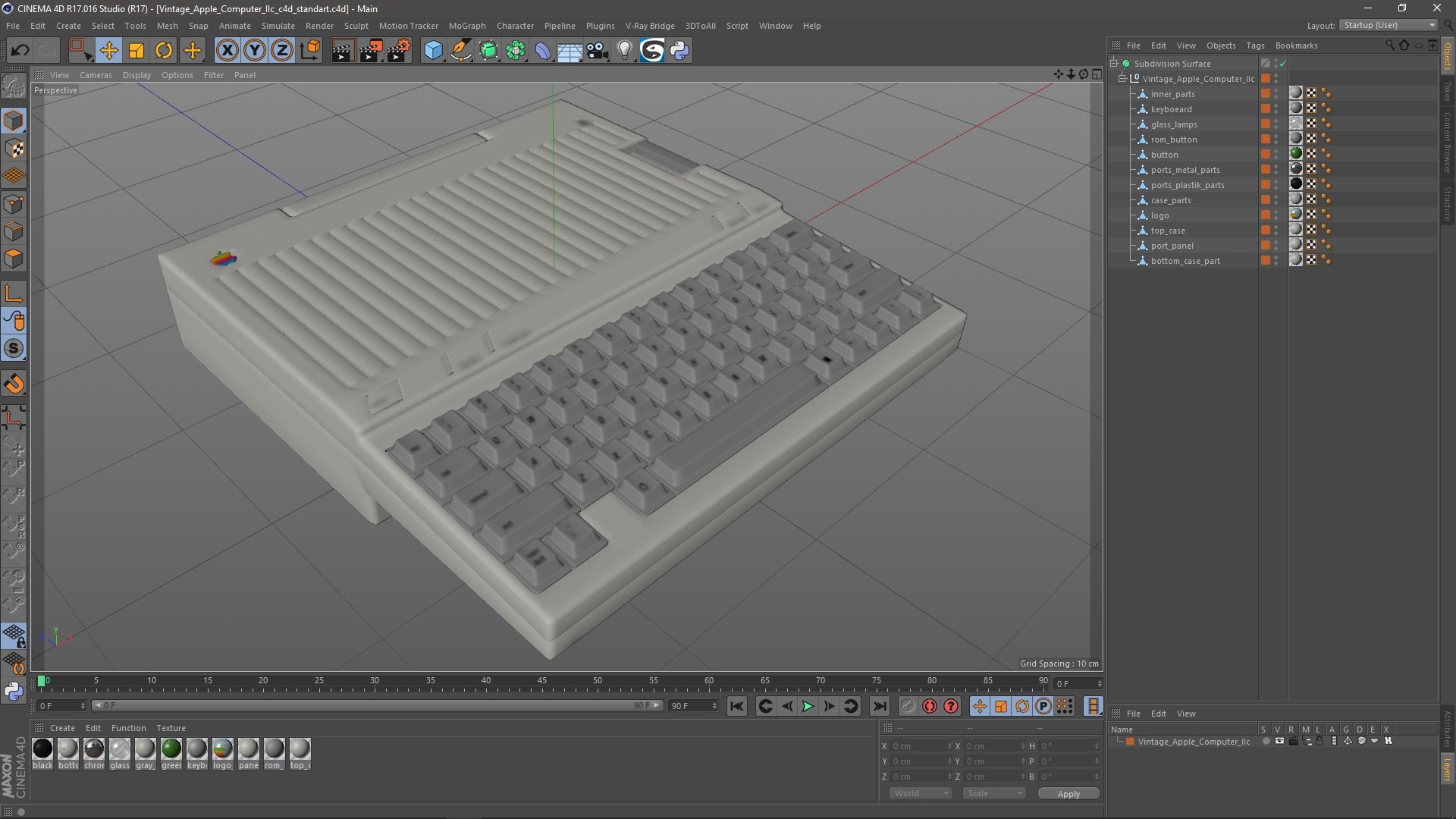 3D Vintage Apple Computer IIc Model - TurboSquid 2198751