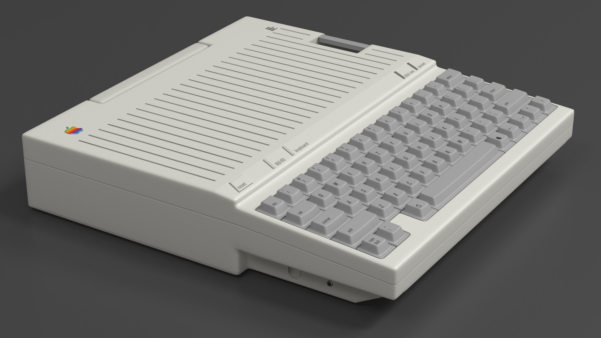 3D Vintage Apple Computer IIc Model - TurboSquid 2198751