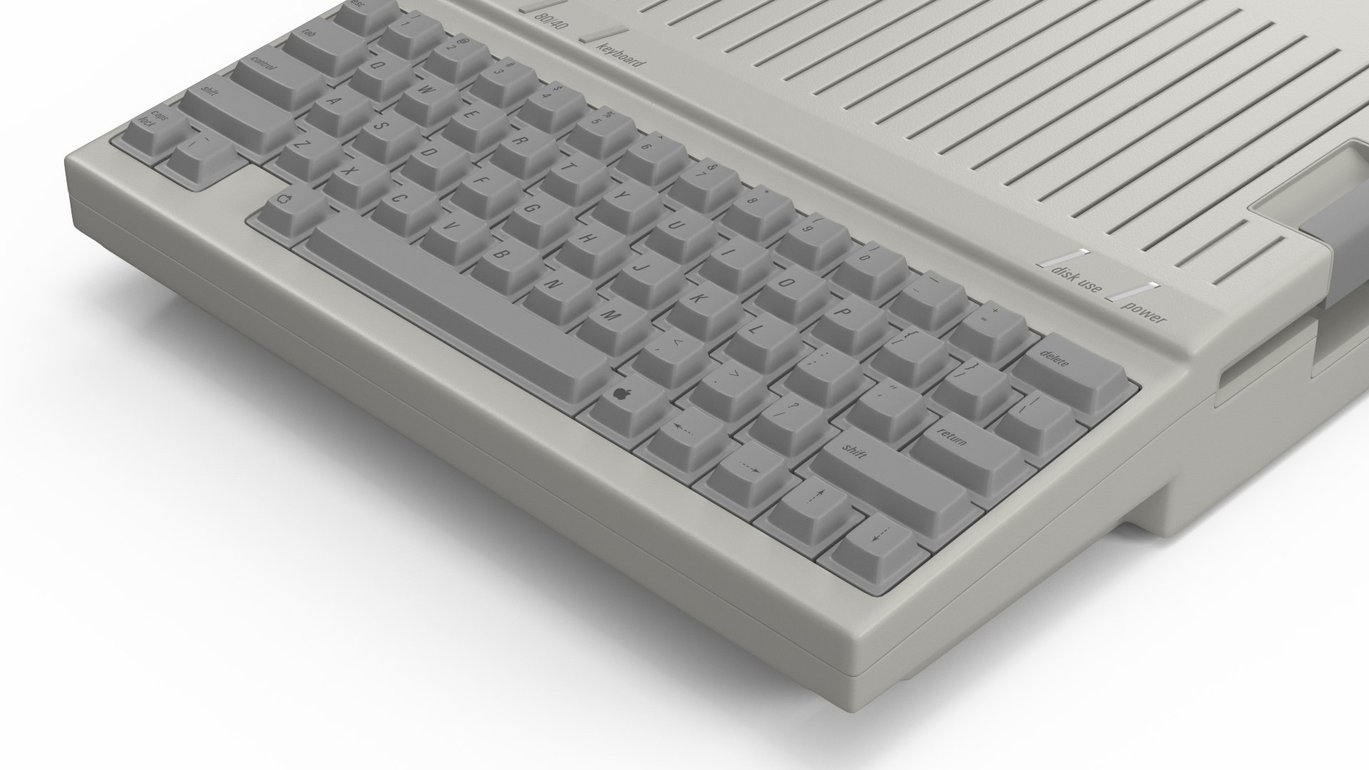 3D Vintage Apple Computer IIc Model - TurboSquid 2198751