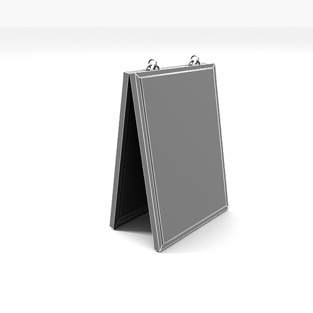 Standing Sign 3d Model