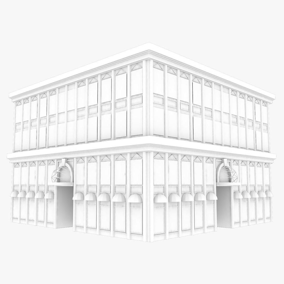 3D building architecture mall model - TurboSquid 1690617