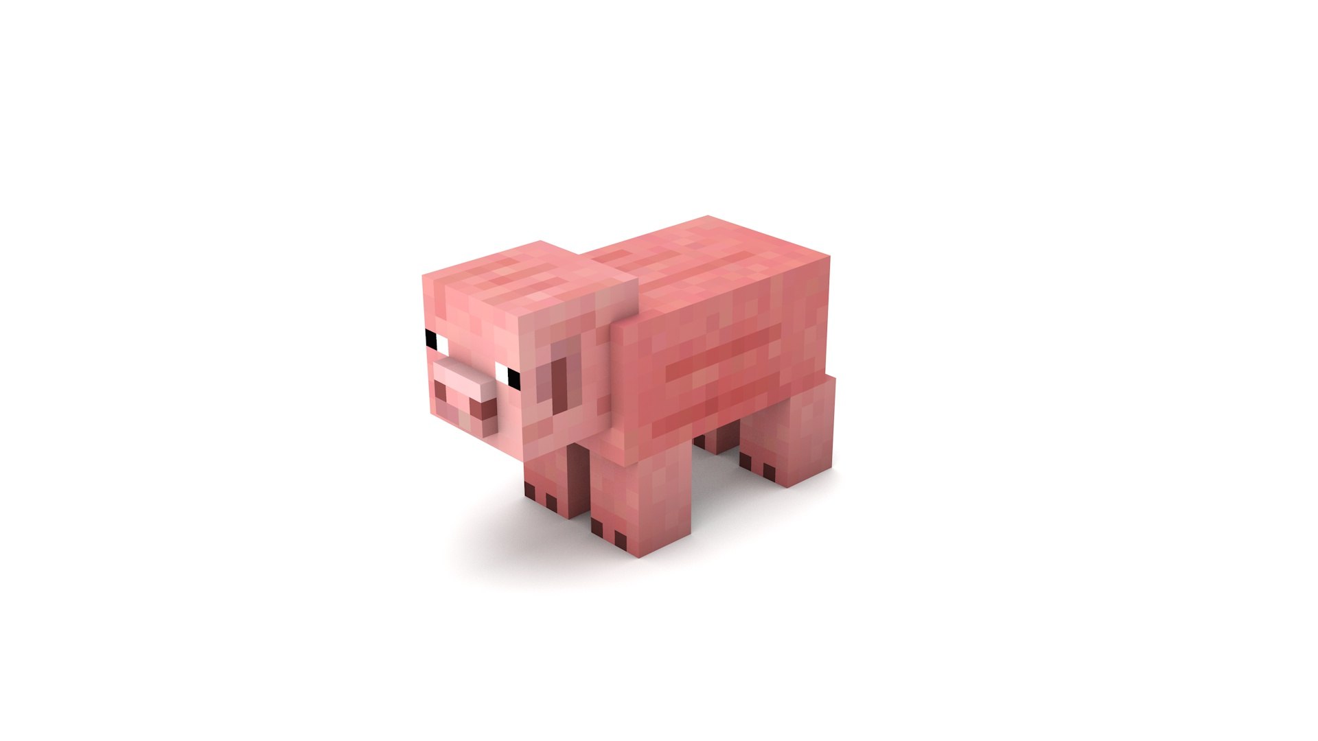 3D Pig Minecraft - TurboSquid 2348157
