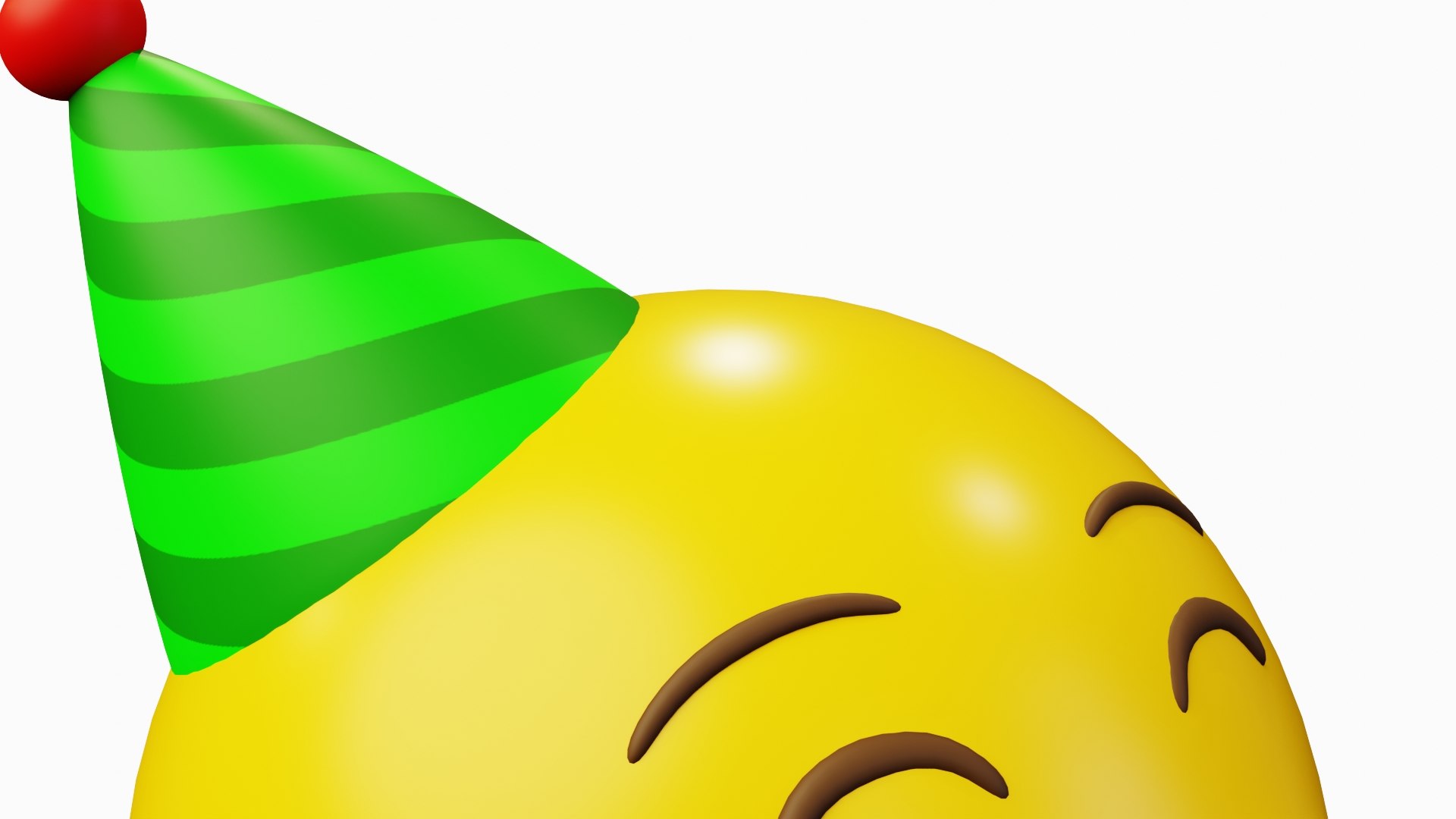 Celebration Face Emoticon Emoji Or Smiley 3D Model - TurboSquid 2219742