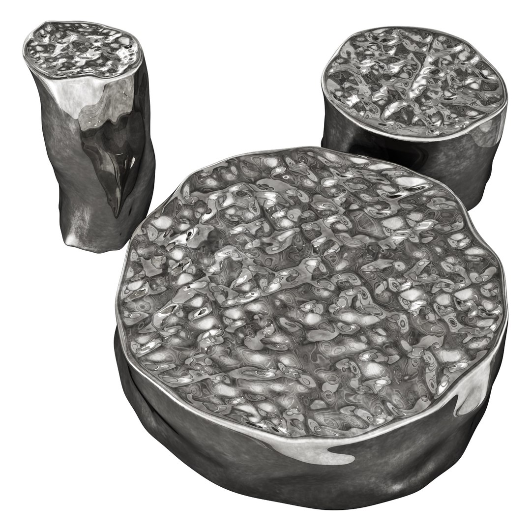 Roche Bobois Silver Tree Cocktail Table 3D Model - TurboSquid 2207401