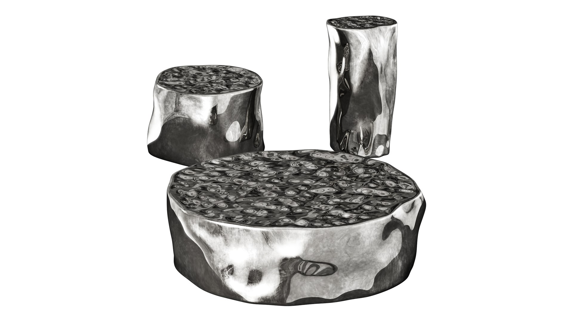 Roche Bobois Silver Tree Cocktail Table 3D Model - TurboSquid 2207401