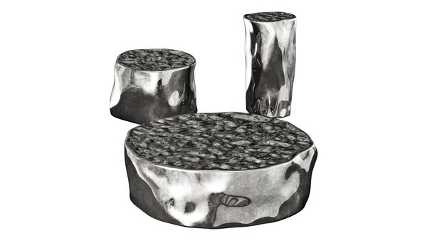 Roche bobois 실버 트리 칵테일 테이블 3D 모델 - TurboSquid 2207401