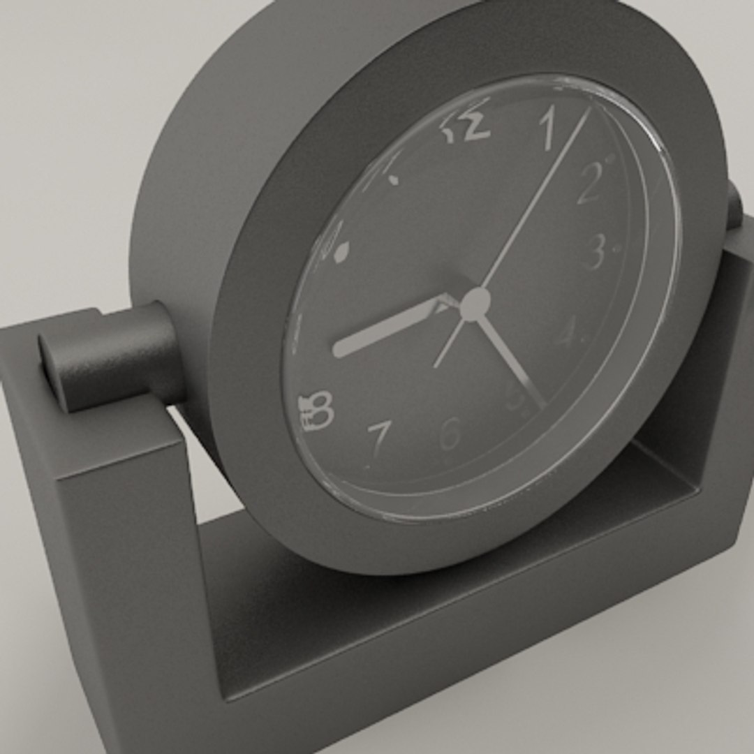 3d Model Of Clock Rendered