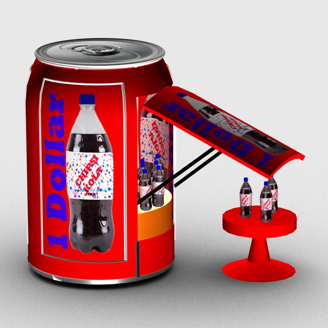 3D Soft Drink Stand Model - TurboSquid 1501788