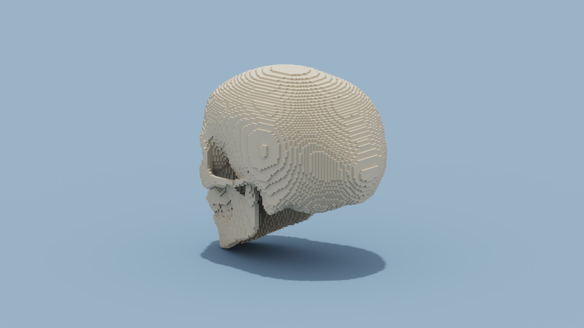 3D Voxel Skull Model - TurboSquid 2142105