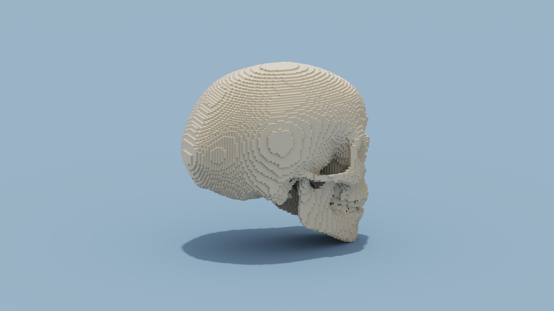 3D Voxel Skull Model - TurboSquid 2142105
