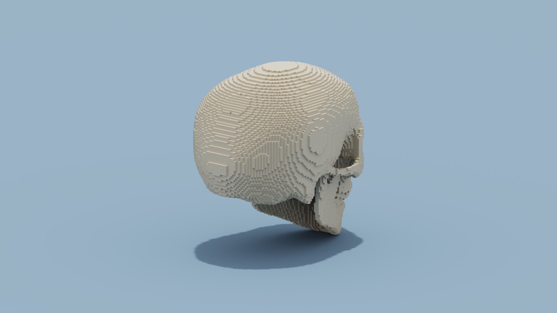 3D Voxel Skull Model - TurboSquid 2142105