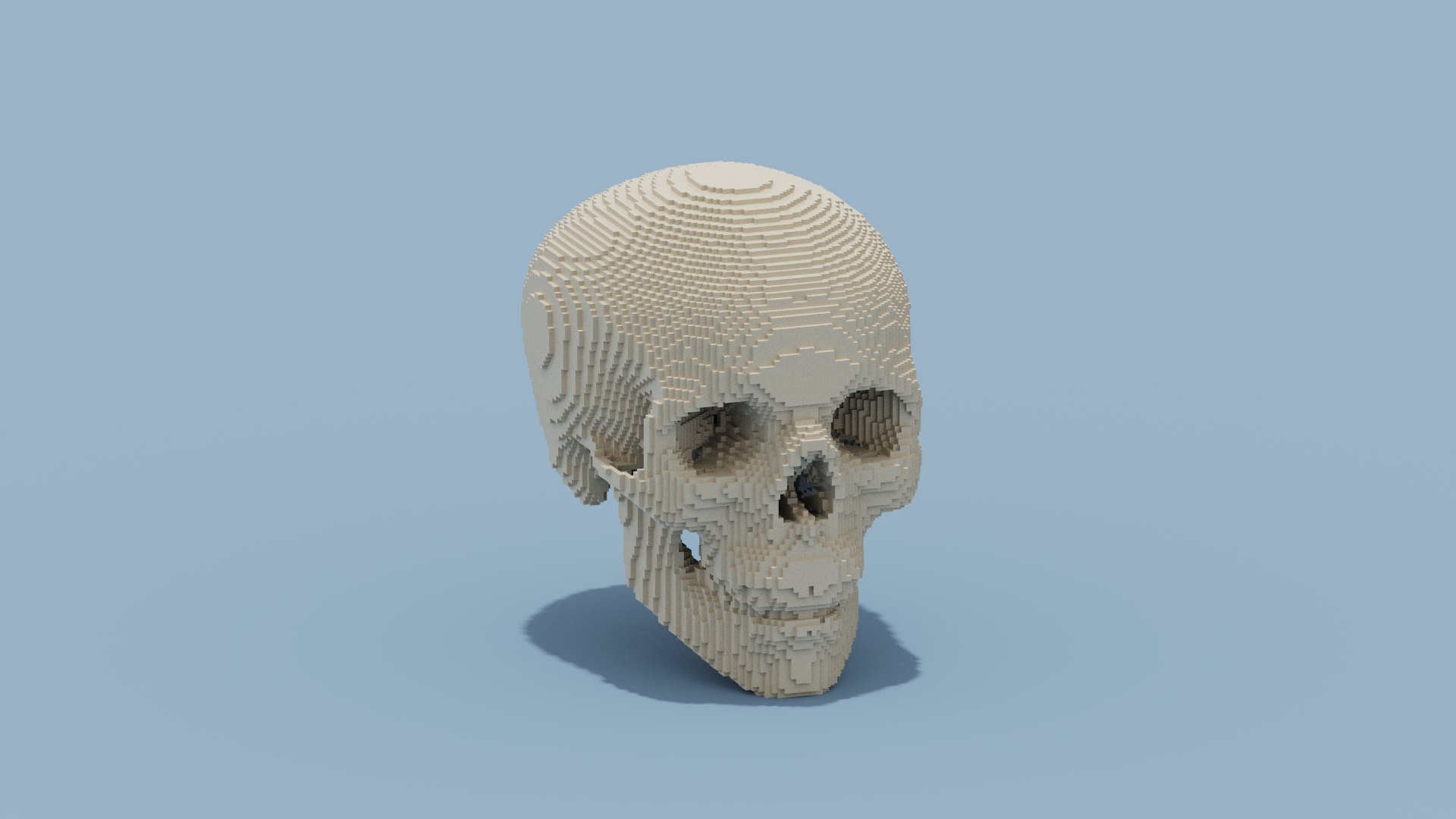 3D Voxel Skull Model - TurboSquid 2142105