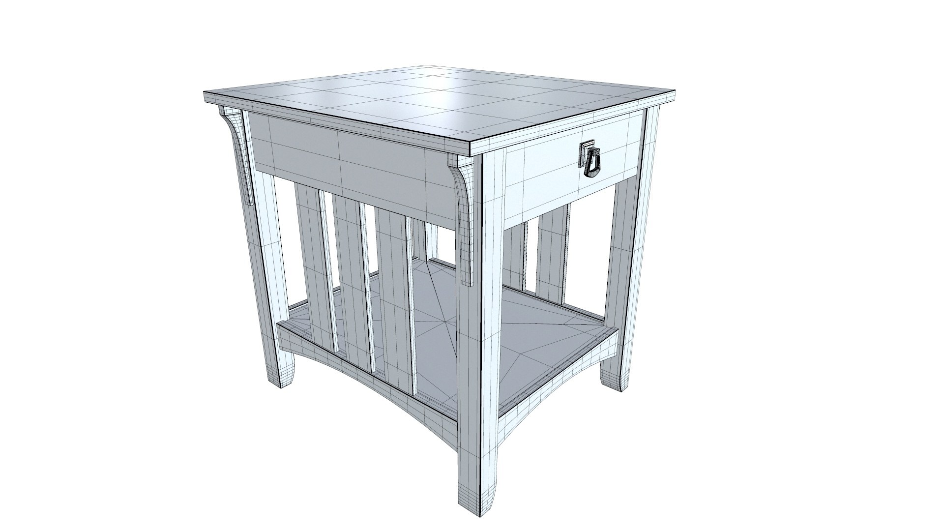 Corner Table 3D Model - TurboSquid 2153763