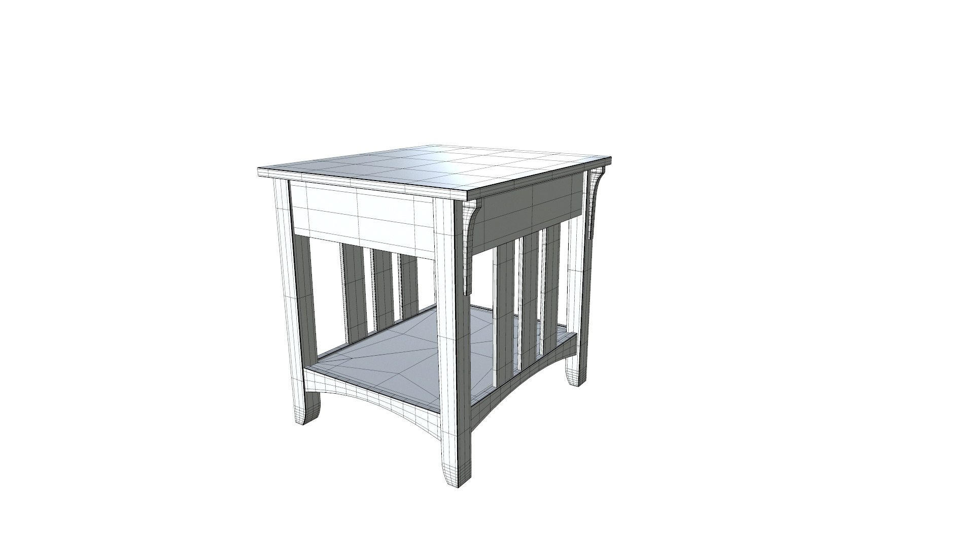 Corner Table 3D Model - TurboSquid 2153763